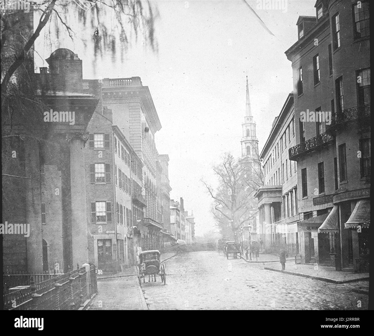 Map of boston 1860 hi-res stock photography and images - Alamy