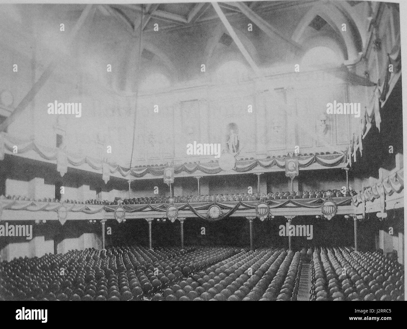 The 1876 Boston Music Hall, located in Boston, Massachusetts, was an ...