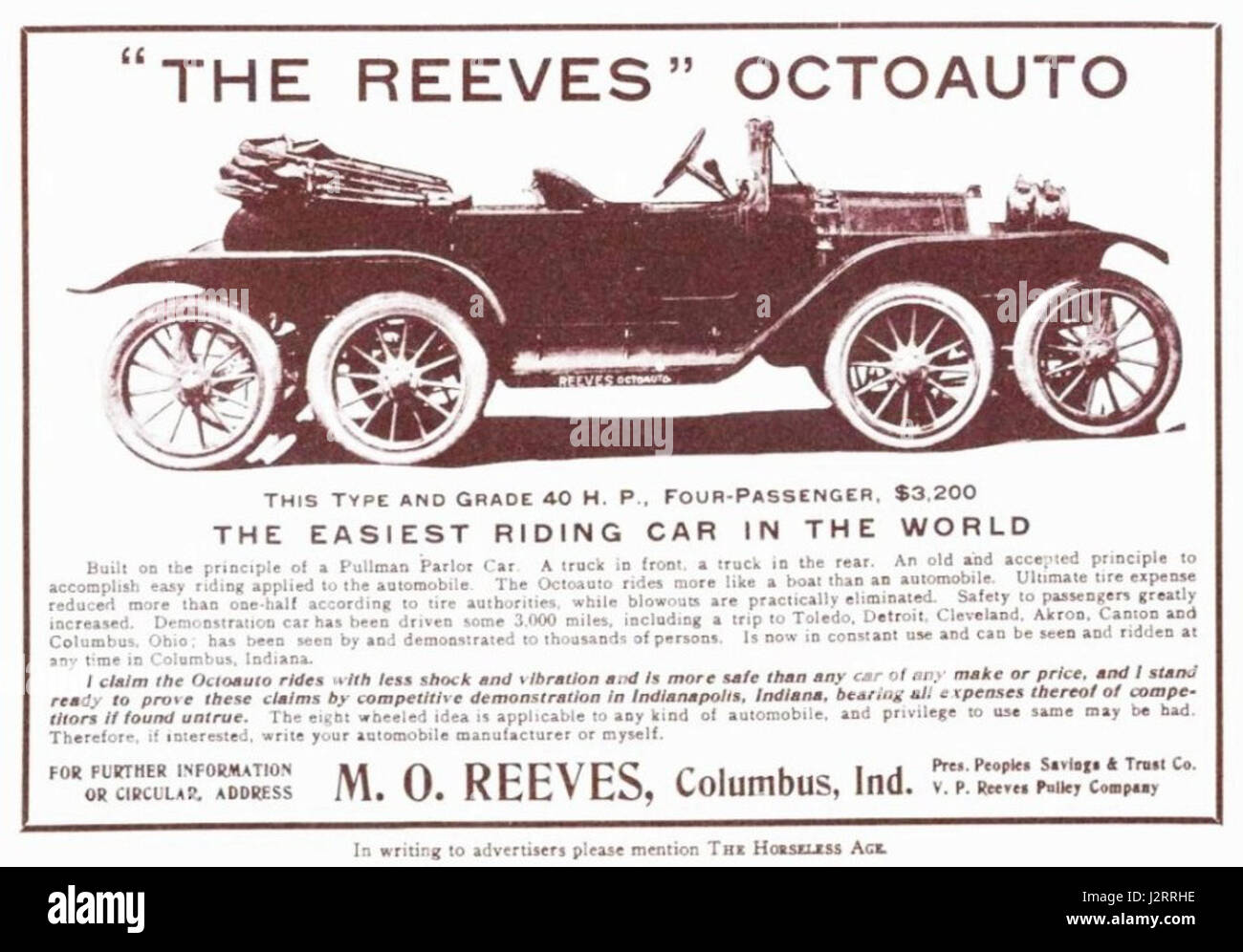 The 1911 Reeves Octoauto is a historic automobile model produced by the ...