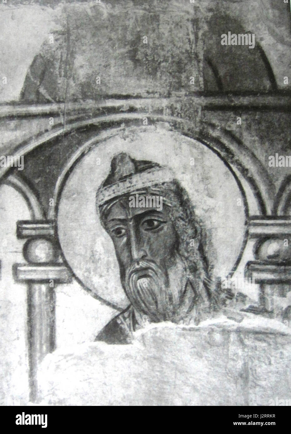 The fresco from Ateni, Georgia, dating back to the 10th century ...