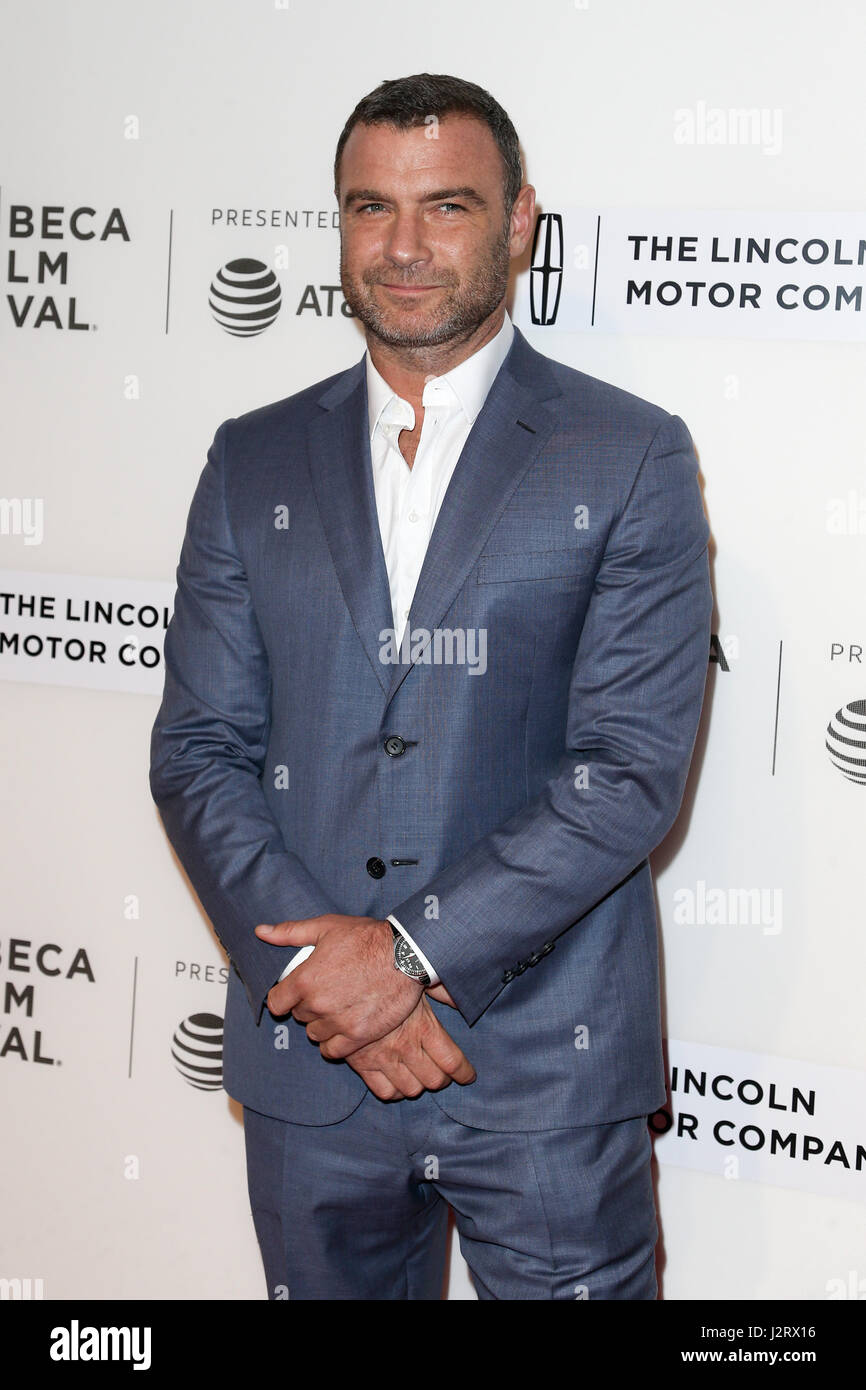 New York, USA. 28th April 2017: Actor Liev Schreiber attends the 'Chuck ...