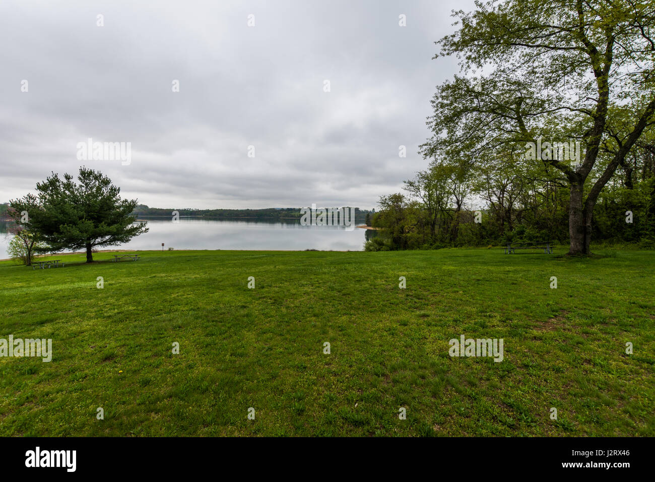 Lake Marburg in Codorus State park in Hanover, Pennsylvania Stock Photo ...