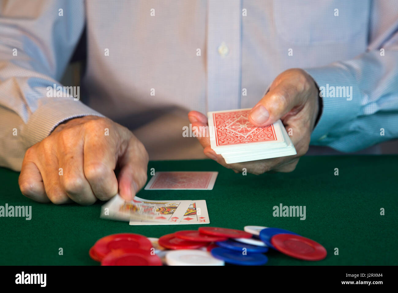 Poker table and player hi-res stock photography and images - Alamy