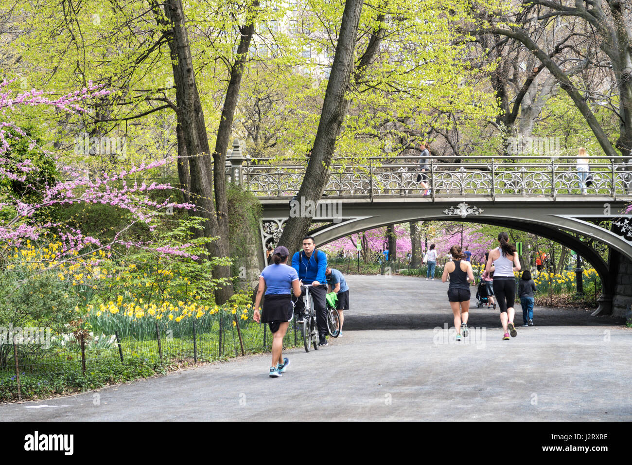 Pedestrian Bridge No. 24 spans the Bridle Path near the South Gatehouse ...