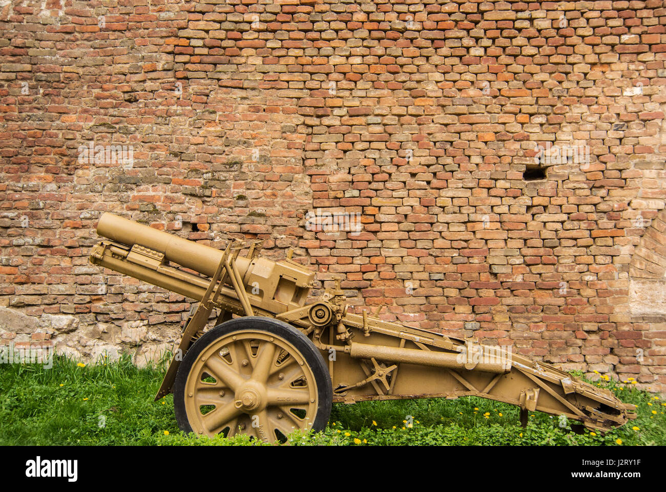 Second World War German cannon exposed at the Belgrade Military Museum ...