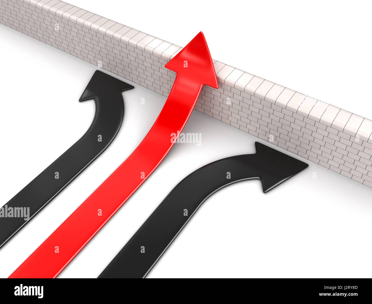 3d arrows. Image with clipping path Stock Photo - Alamy