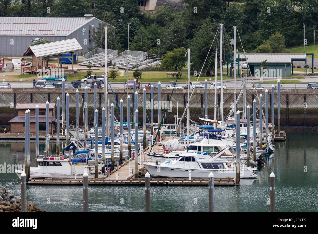 Harbor in Juneau, Alaska Stock Photo - Alamy