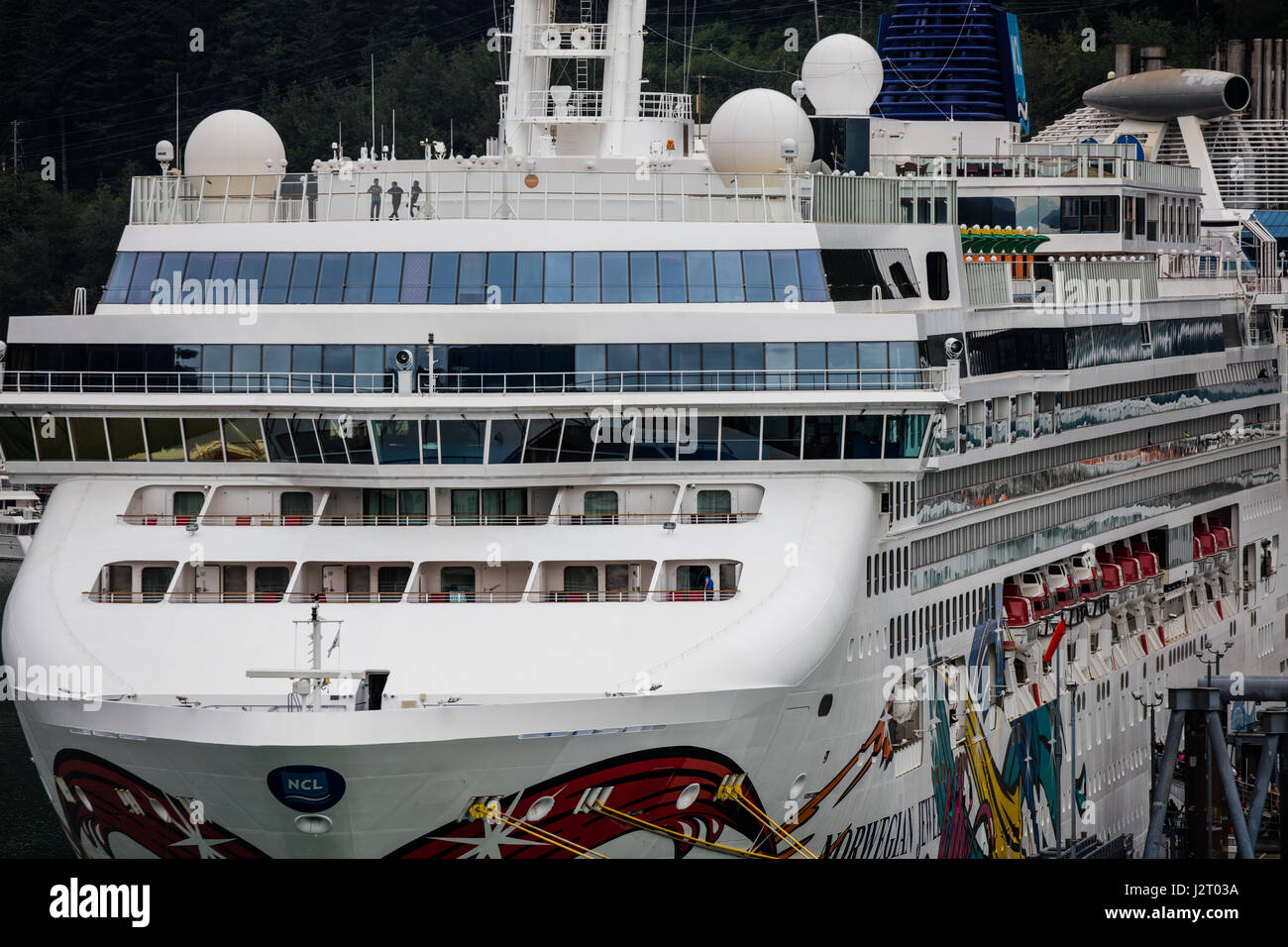 Cruise ships in port at Juneau, Alaska Stock Photo - Alamy