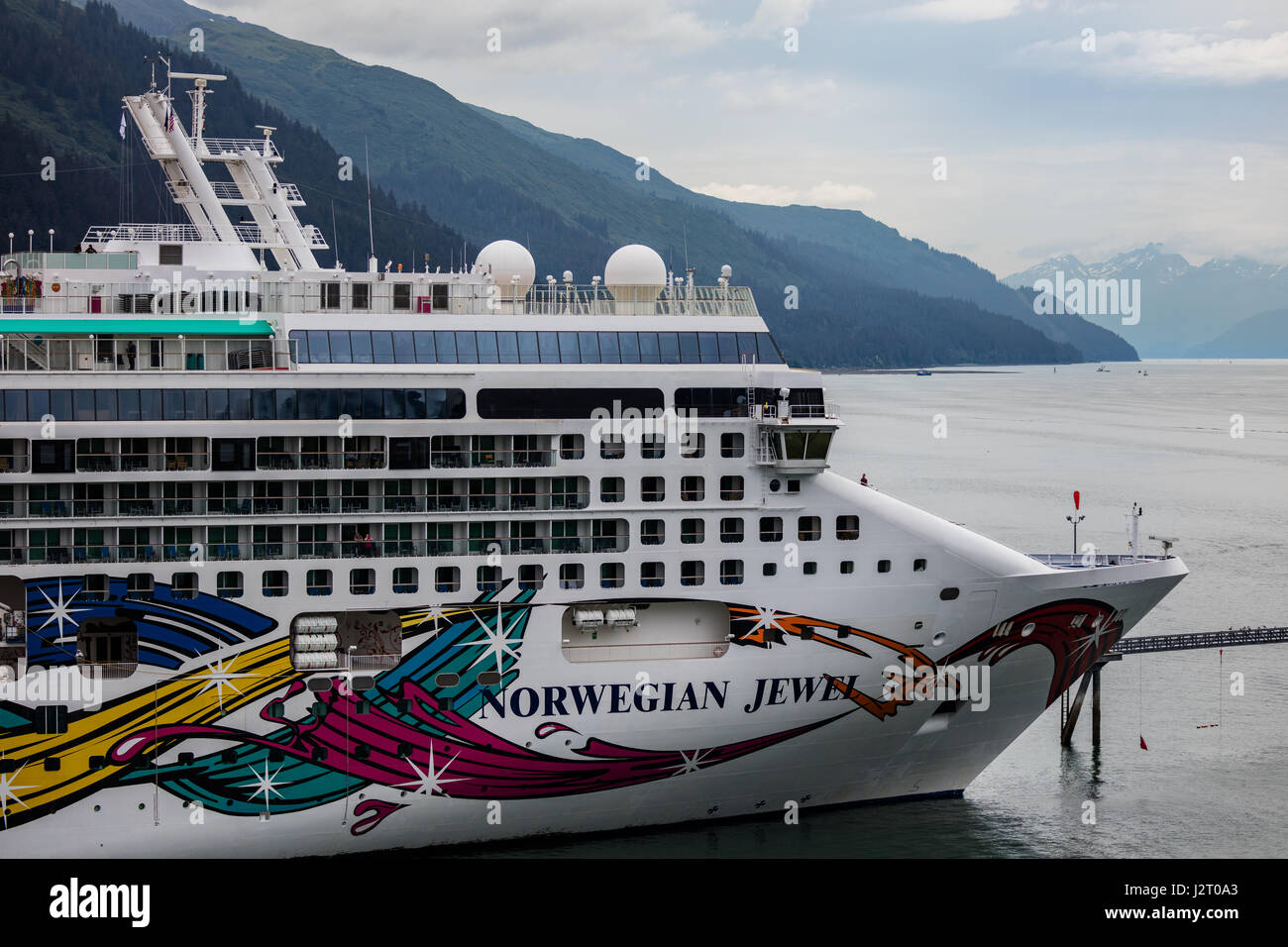 Cruise ships in port at Juneau, Alaska Stock Photo - Alamy