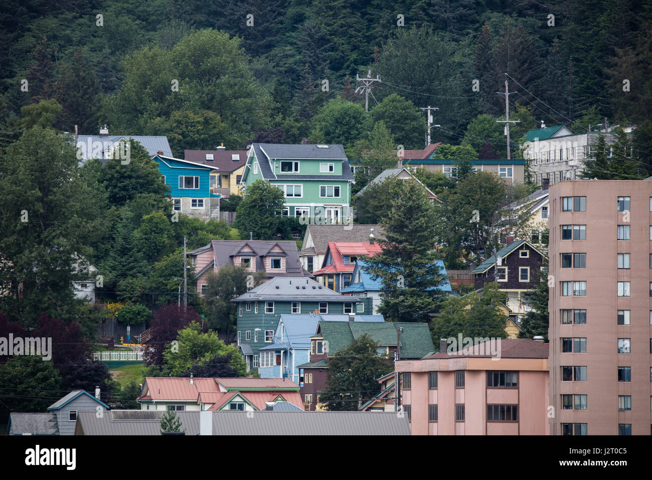 Homes in Juneau, Alaska Stock Photo - Alamy