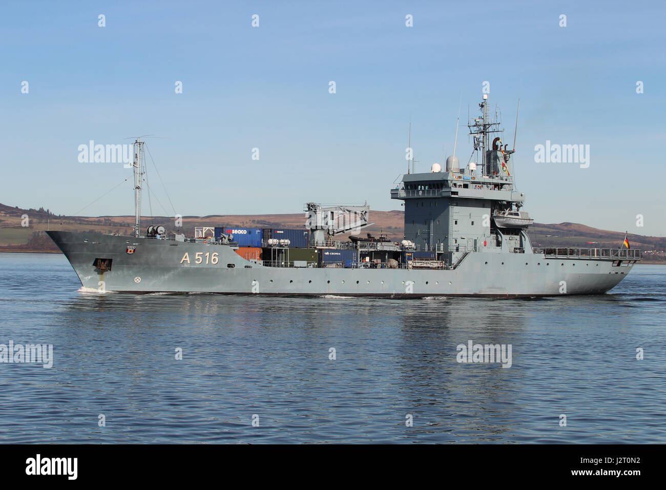 FGS Donau (A516), an Elbe-class replenishment tender operated by the ...