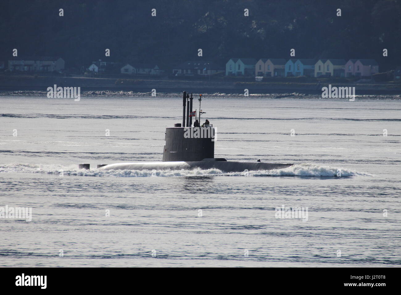 KNM Utstein (S302), an Ula-class submarine operated by the Royal ...