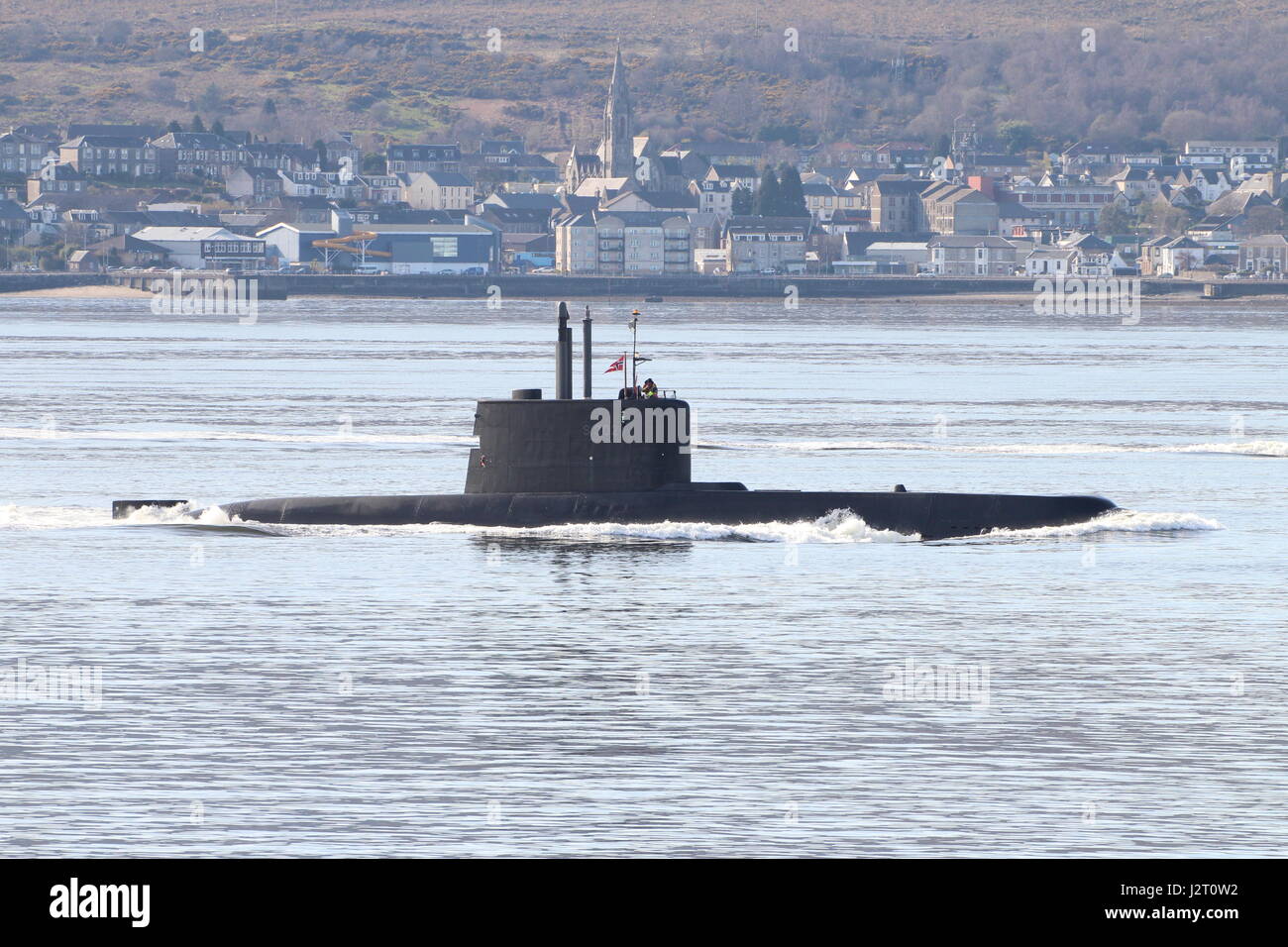 KNM Utstein (S302), an Ula-class submarine operated by the Royal ...