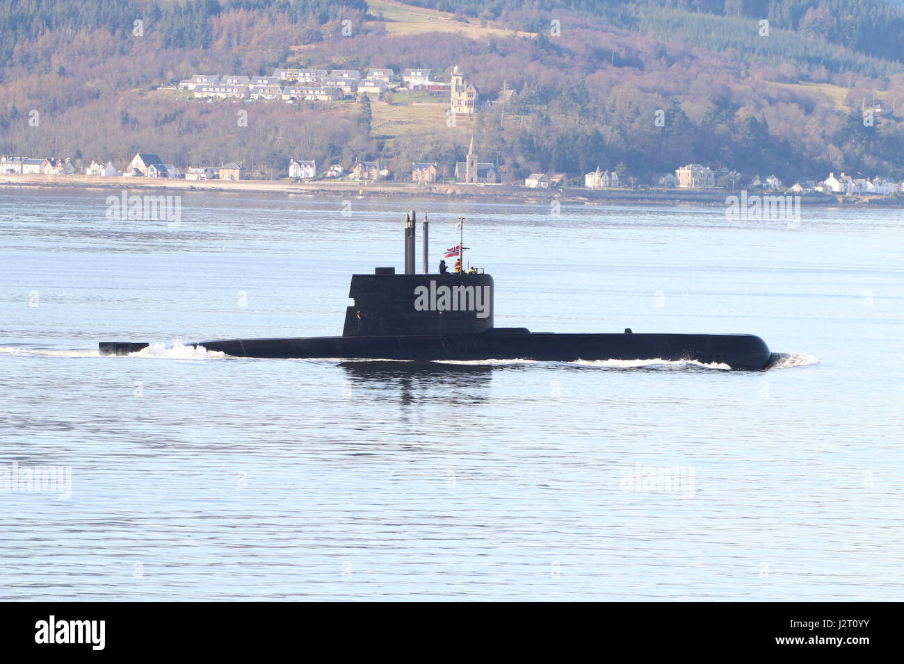 KNM Utstein (S302), an Ula-class submarine operated by the Royal ...