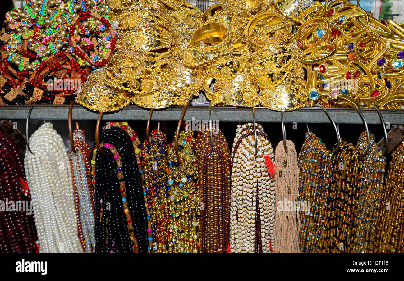 Jewelry on sales at Indian local market Stock Photo - Alamy
