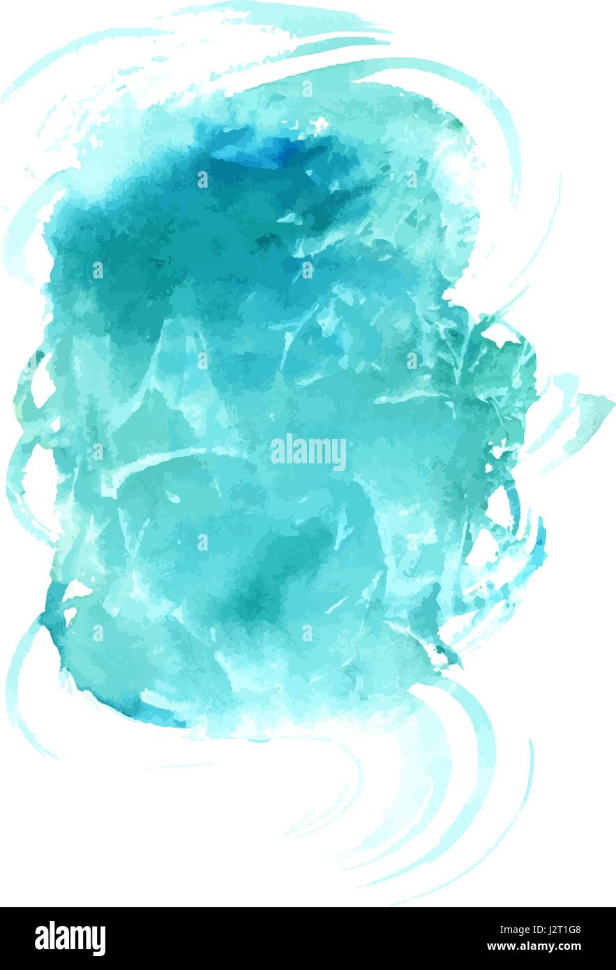 Teal vector abstract watercolour background texture Stock Vector Image ...