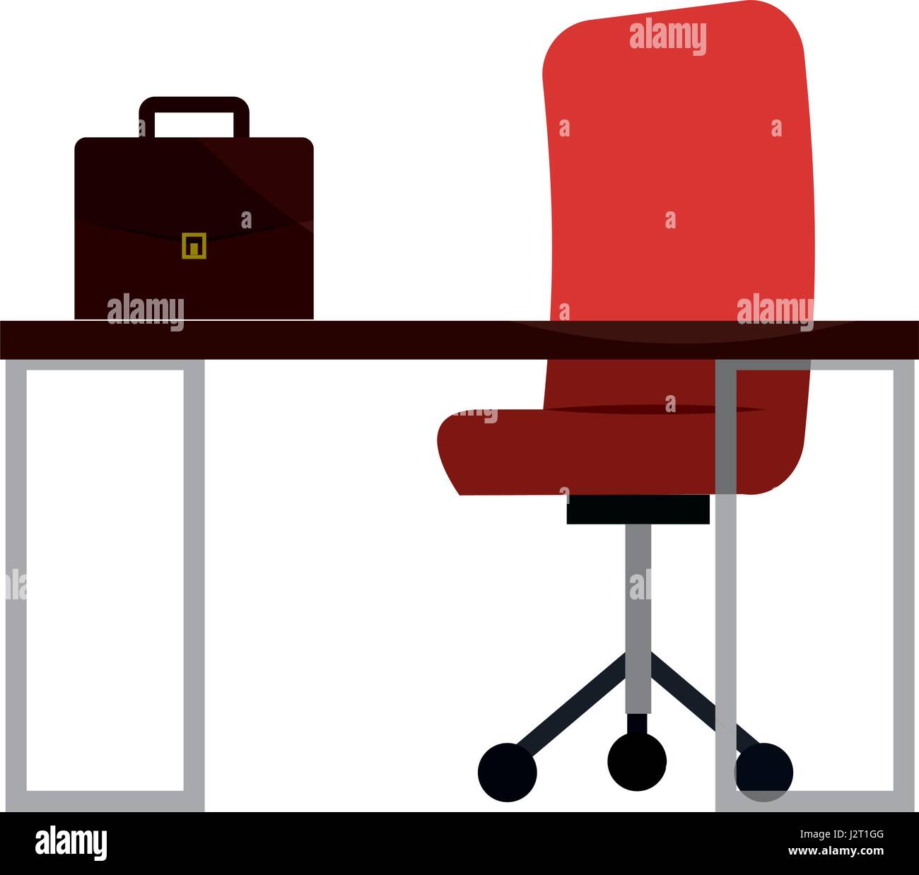 office workplace isolated icon Stock Vector Image & Art - Alamy