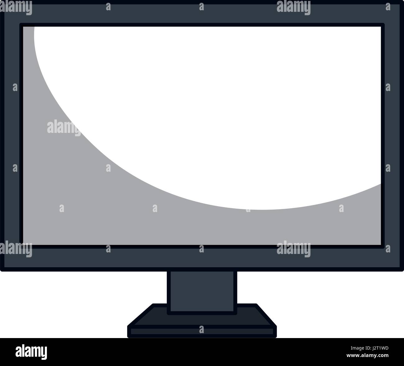 computer desktop isolated icon Stock Vector Image & Art - Alamy