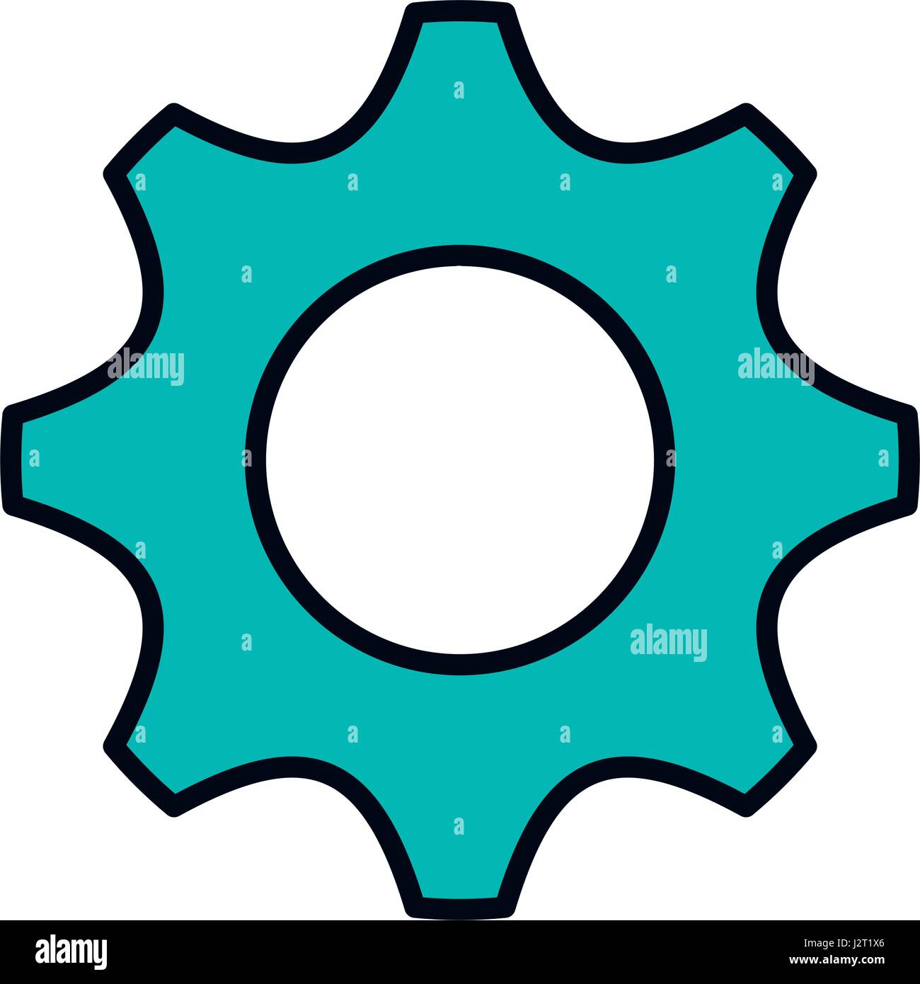gear machine isolated icon Stock Vector Image & Art - Alamy