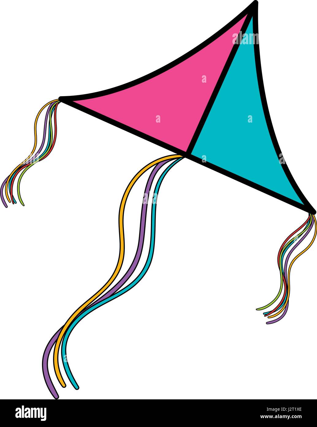 kite flying isolated icon Stock Vector Image & Art - Alamy