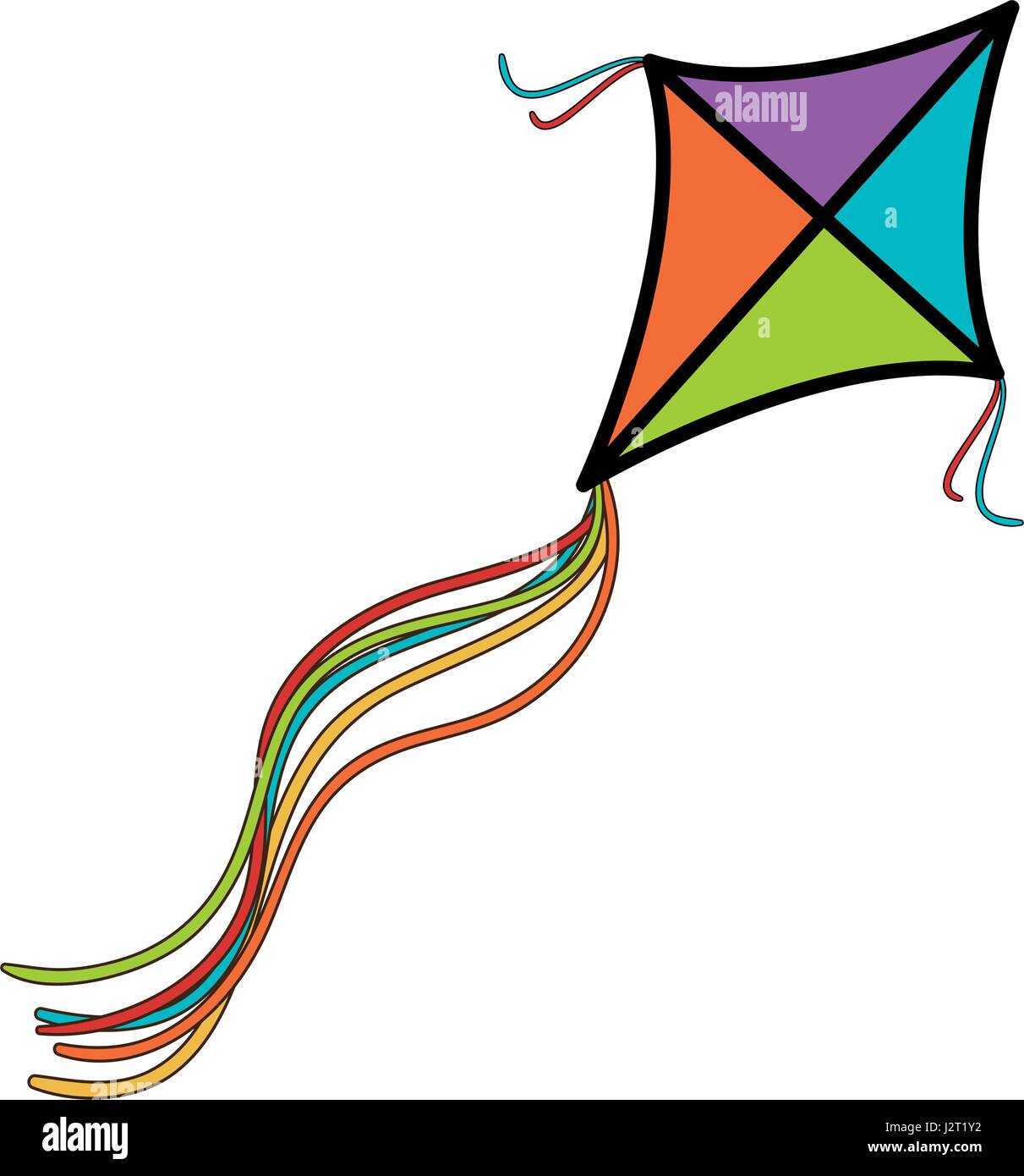 kite flying isolated icon Stock Vector Image & Art - Alamy