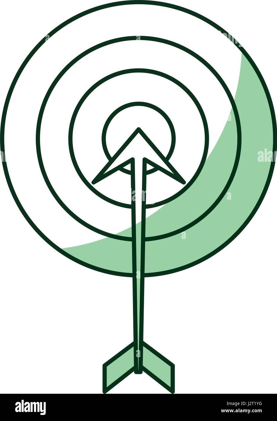target with arrow isolated icon Stock Vector Image & Art - Alamy
