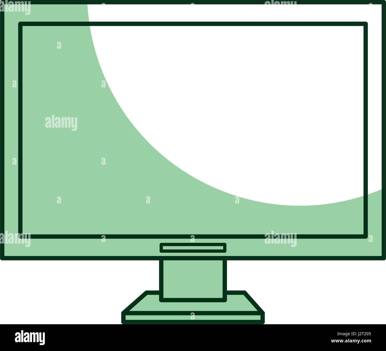 computer desktop isolated icon Stock Vector Image & Art - Alamy