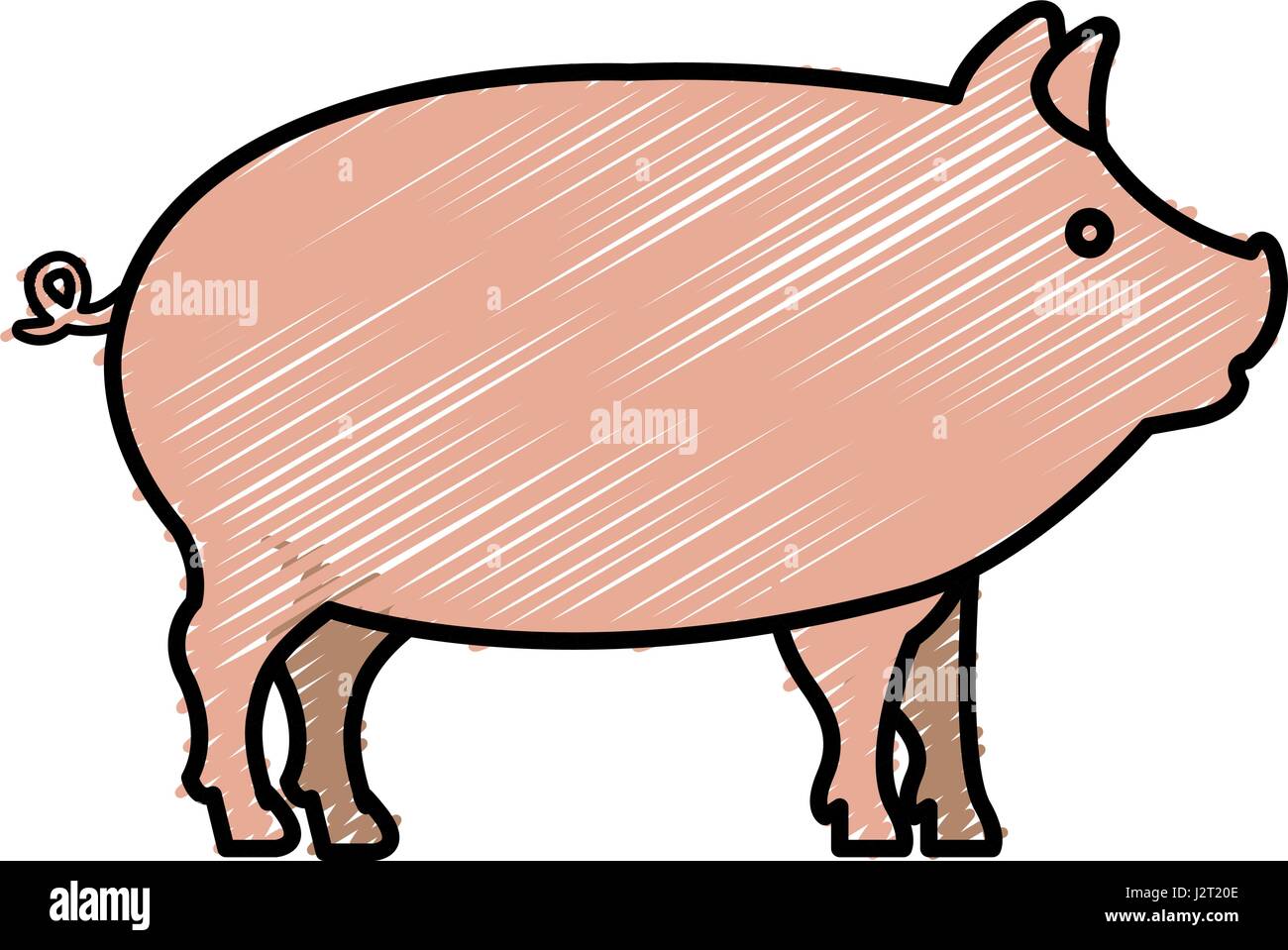 Pig profile icon hi-res stock photography and images - Alamy