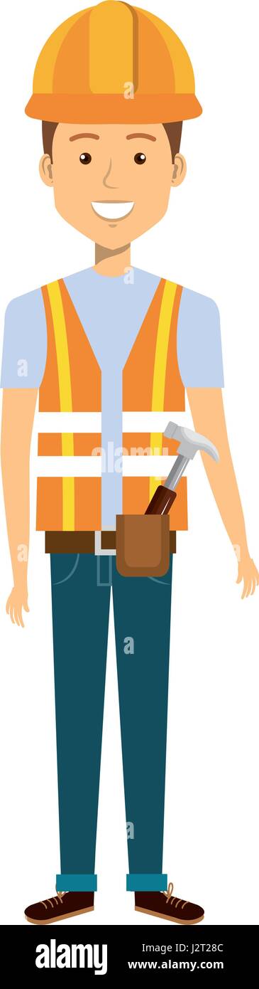 construction workman avatar character Stock Vector Image & Art - Alamy