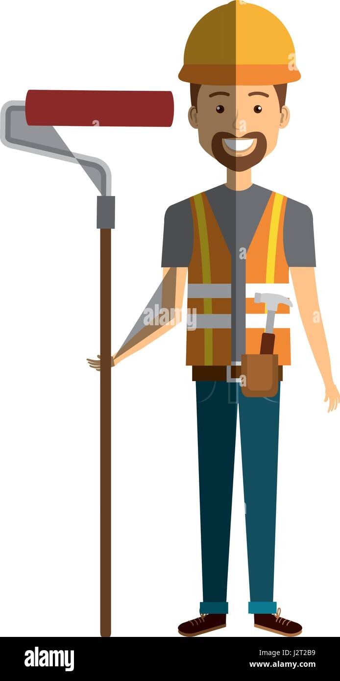 construction workman avatar character Stock Vector Image & Art - Alamy