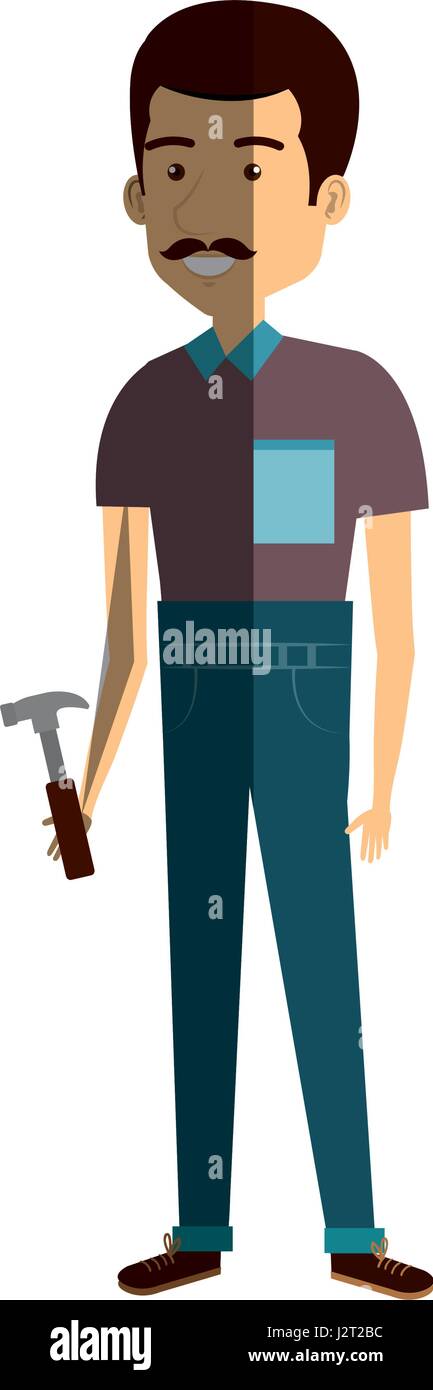 construction workman avatar character Stock Vector Image & Art - Alamy