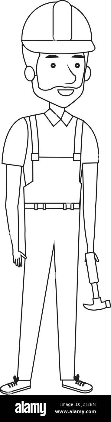 construction workman avatar character Stock Vector Image & Art - Alamy