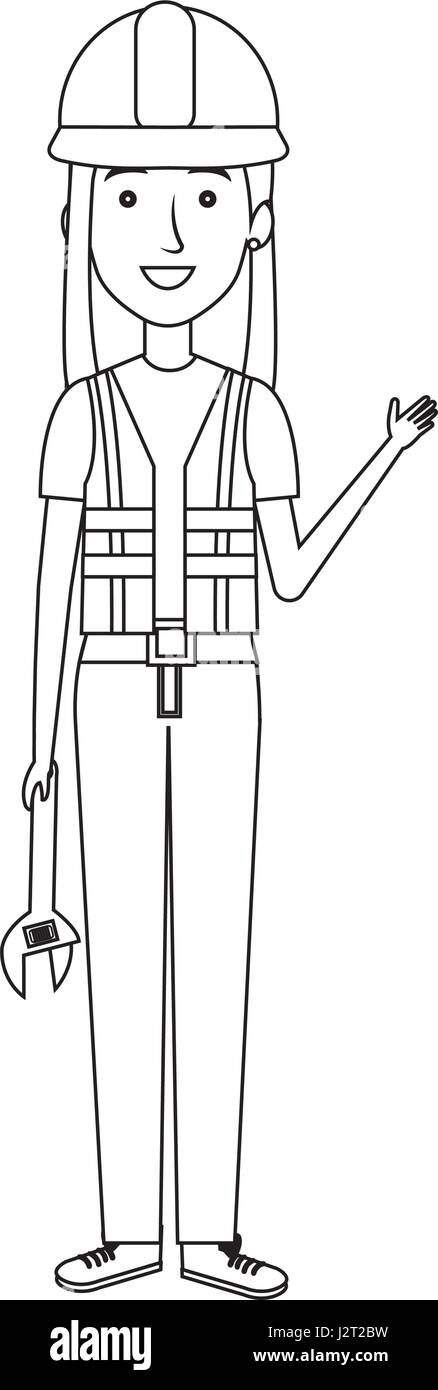 construction worker woman avatar character Stock Vector Image & Art - Alamy