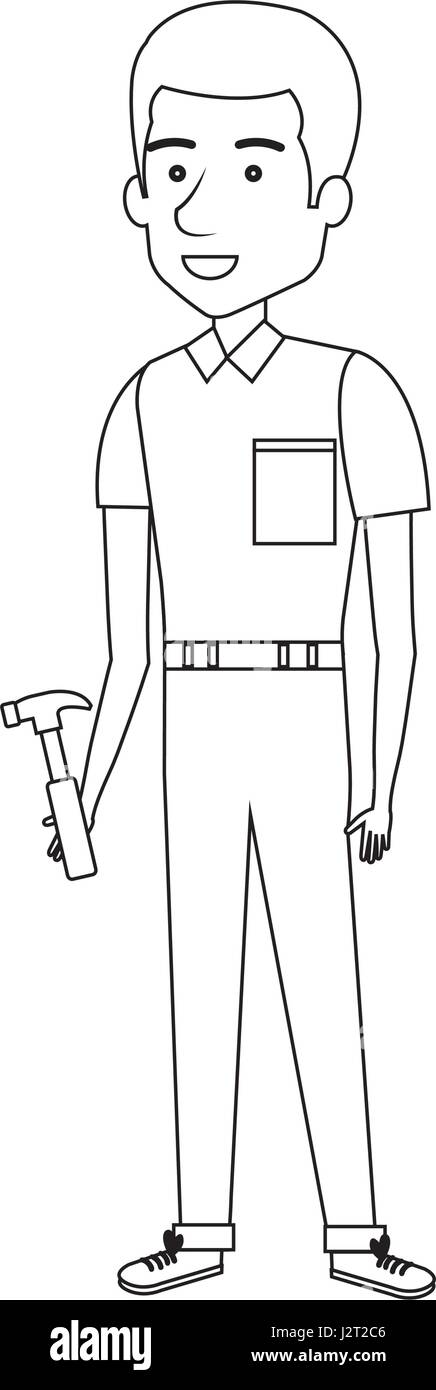 construction workman avatar character Stock Vector Image & Art - Alamy