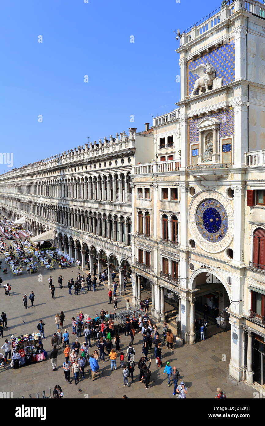 The Clock Tower in Venice , St Mark's Square, Piazza San Marco, Venice ... The Clock Tower in Venice , St Mark's Square, Piazza San Marco, Venice ...
