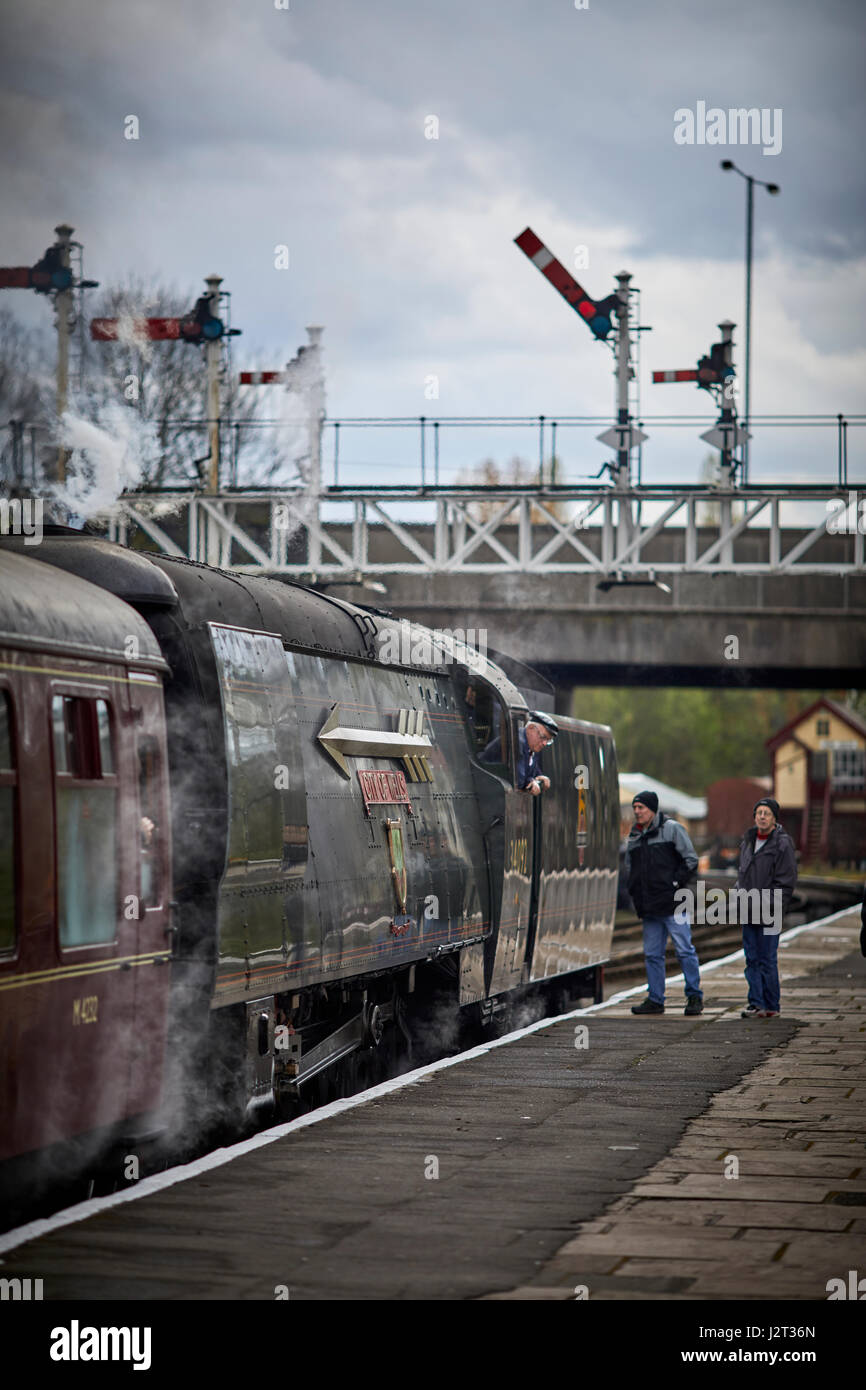 Transporter leaning out of the window of a mk1 coach at ELR East ...