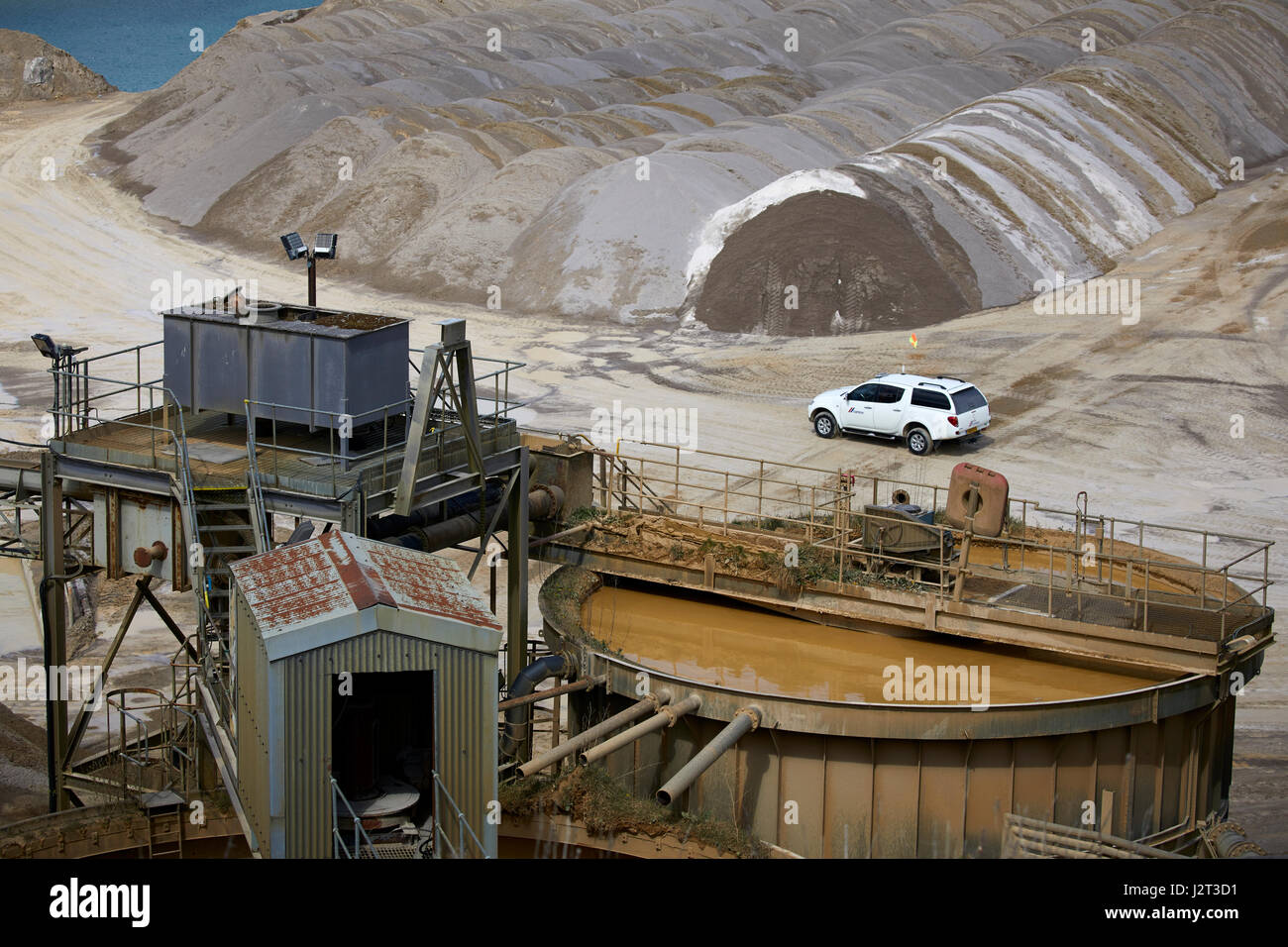 Dumper truck at Cemex Quarry in Dove Holes High Peak district of ...