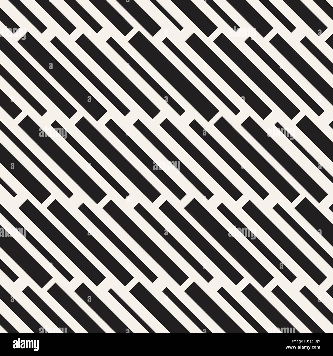 Vector Seamless Black And White Irregular Dash Rectangles Grid Pattern ...