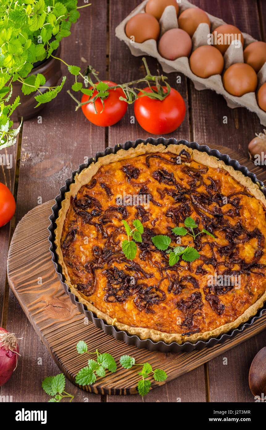 Delish quiche onion, food stylid photo, delish taste, ready for your ...