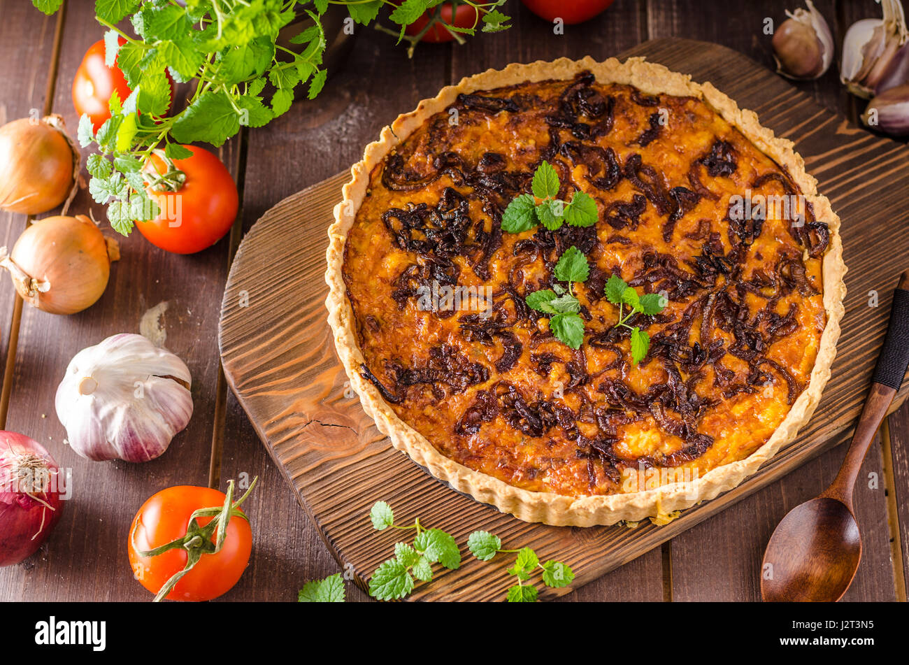 Delish quiche onion, food stylid photo, delish taste, ready for your ...