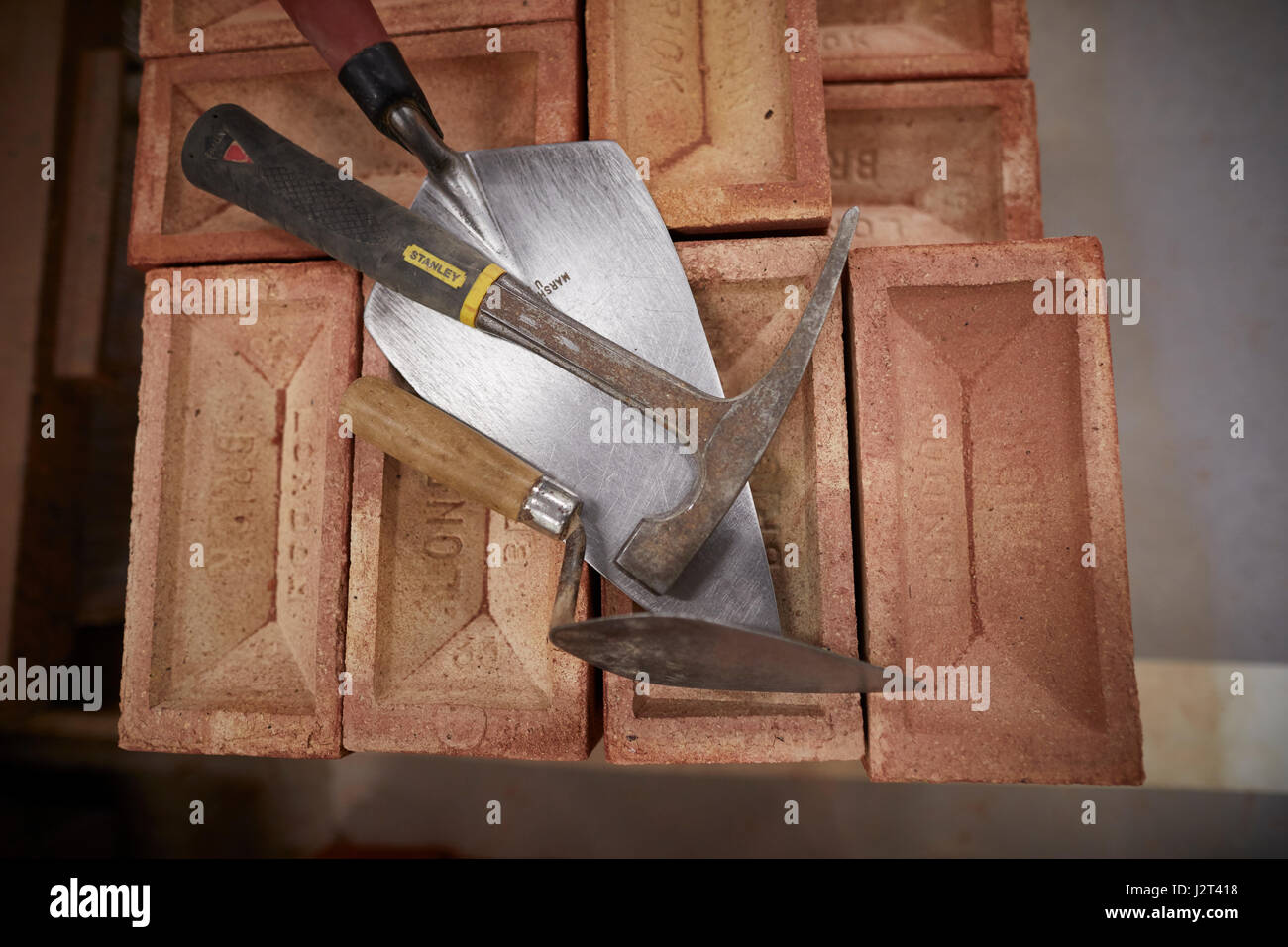 Brick laying competition Stock Photo - Alamy