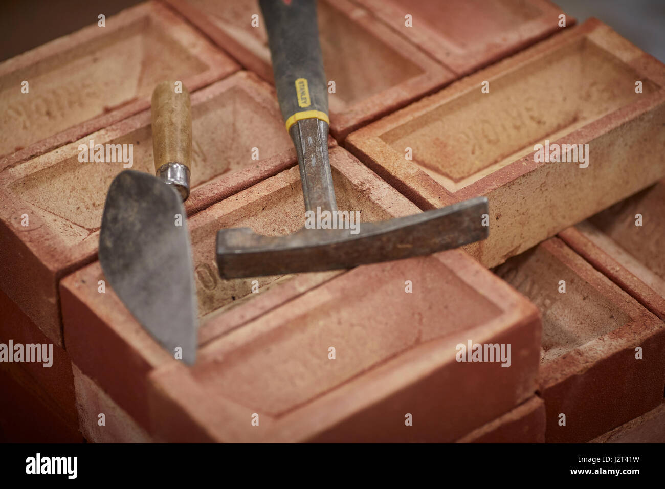Brick laying competition Stock Photo - Alamy