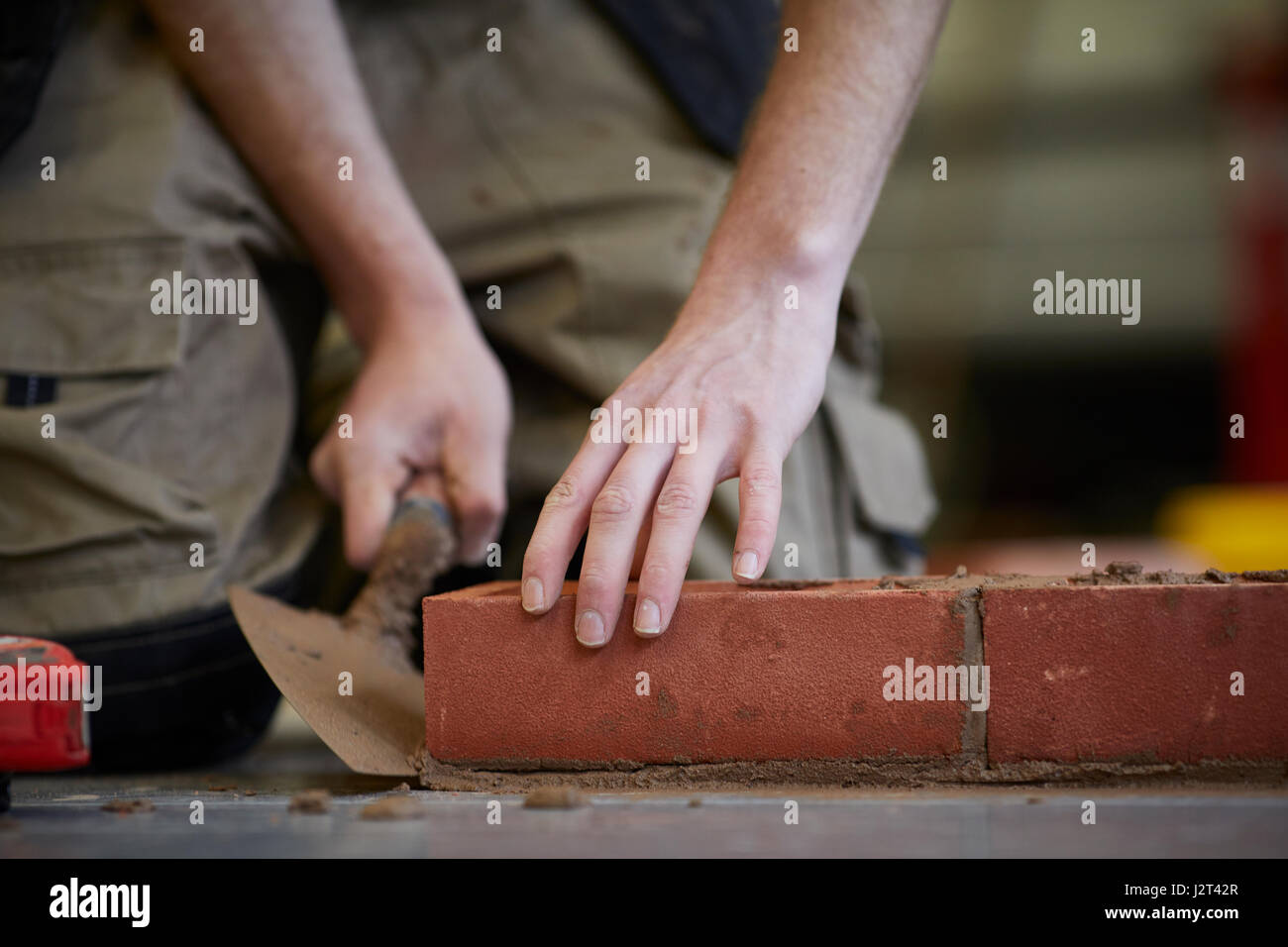 Brick laying competition Stock Photo - Alamy