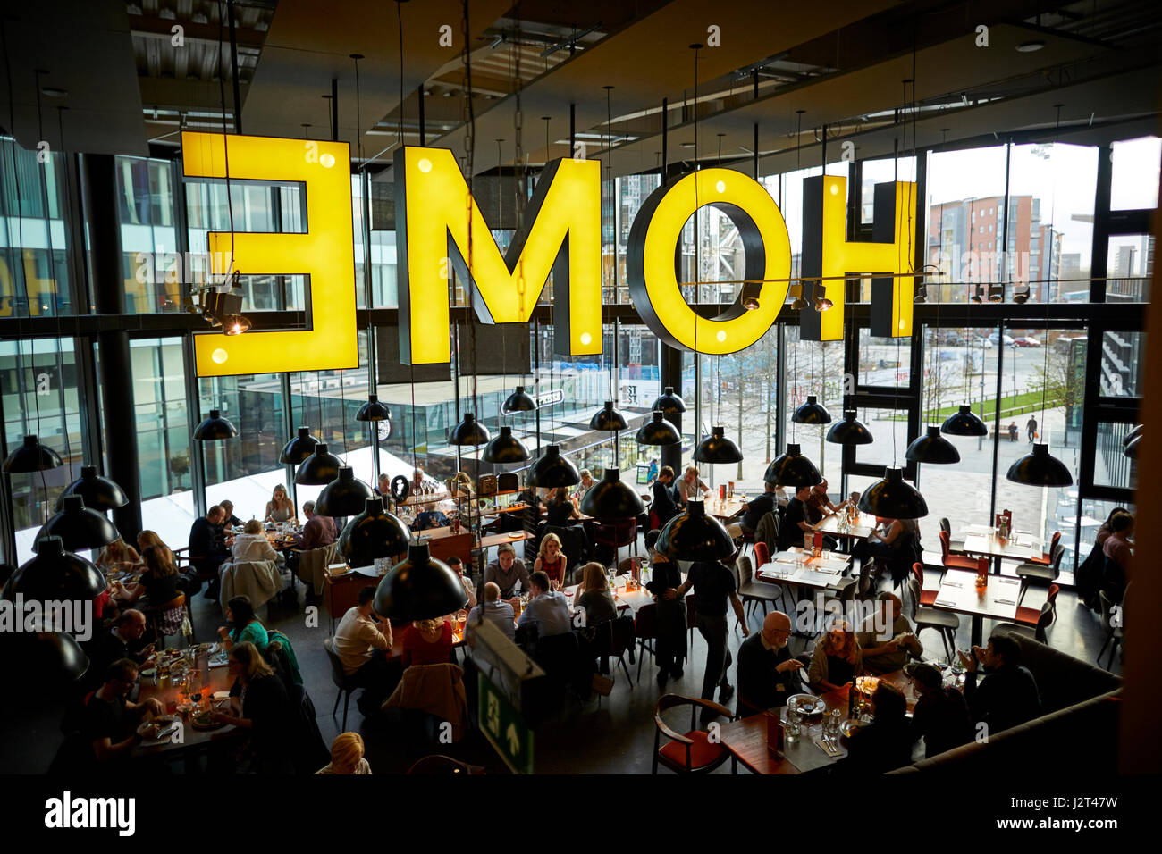 Interior of the restaurant at HOME First Street Manchester. trading ...