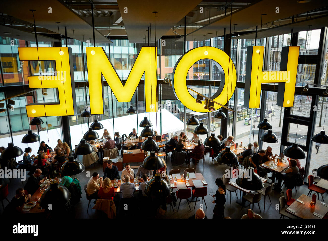 Interior of the restaurant at HOME First Street Manchester. trading ...