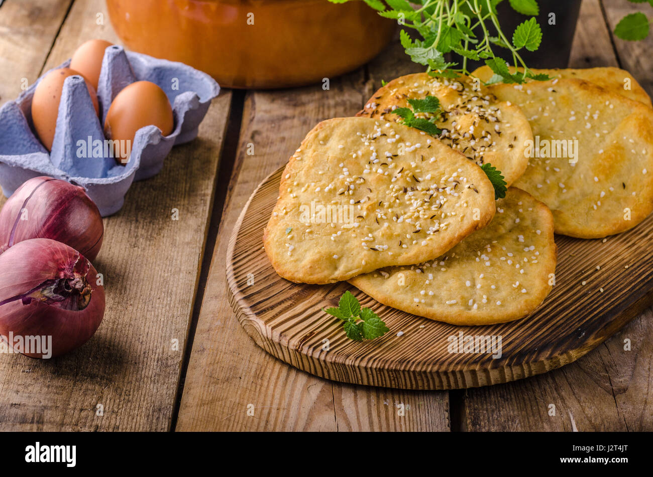 Homemade crackers, baked in oven, simple and delicious Stock Photo - Alamy