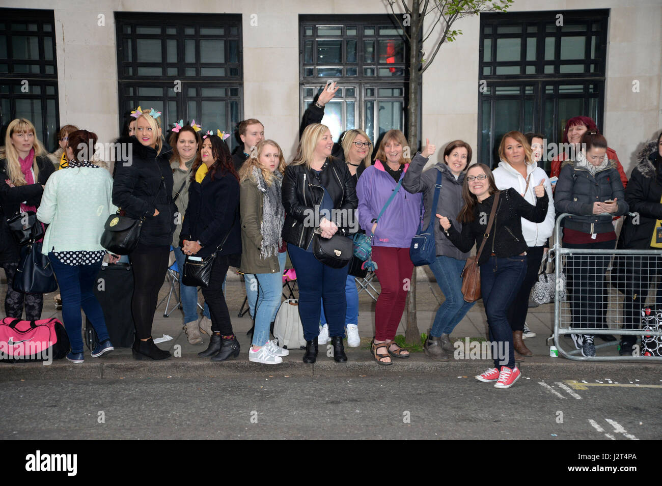 Take That fans at BBC Radio 2 Featuring: Take That fans Where: London ...