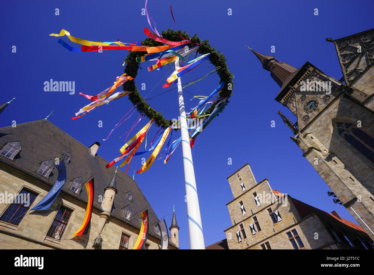 Maypole, Osnabrueck Germany Stock Photo - Alamy