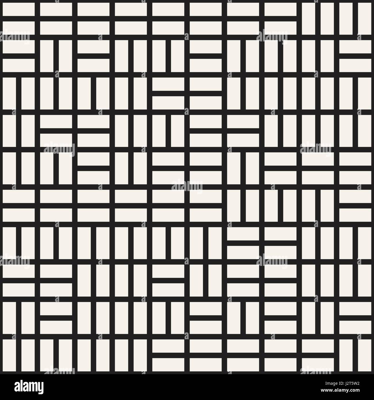 Vector seamless pattern. Mesh repeating texture. Linear grid with chaotic shapes. Stylish ...