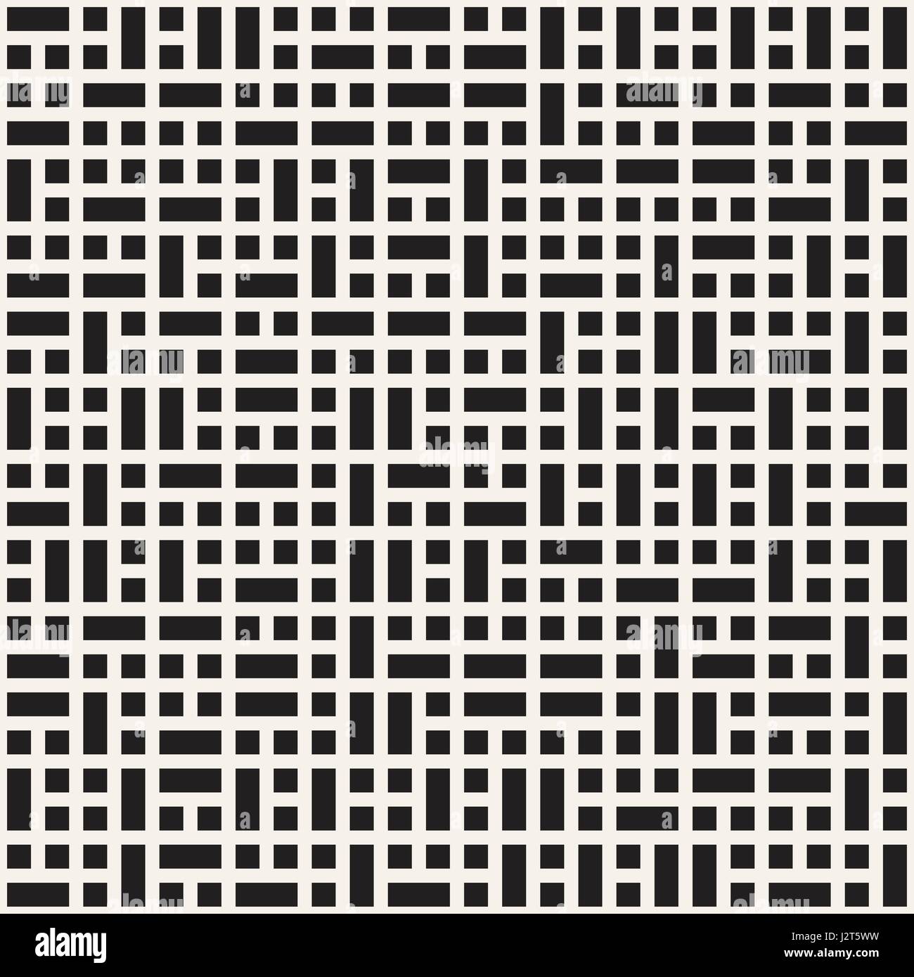 Vector seamless pattern. Mesh repeating texture. Linear grid with chaotic shapes. Stylish ...